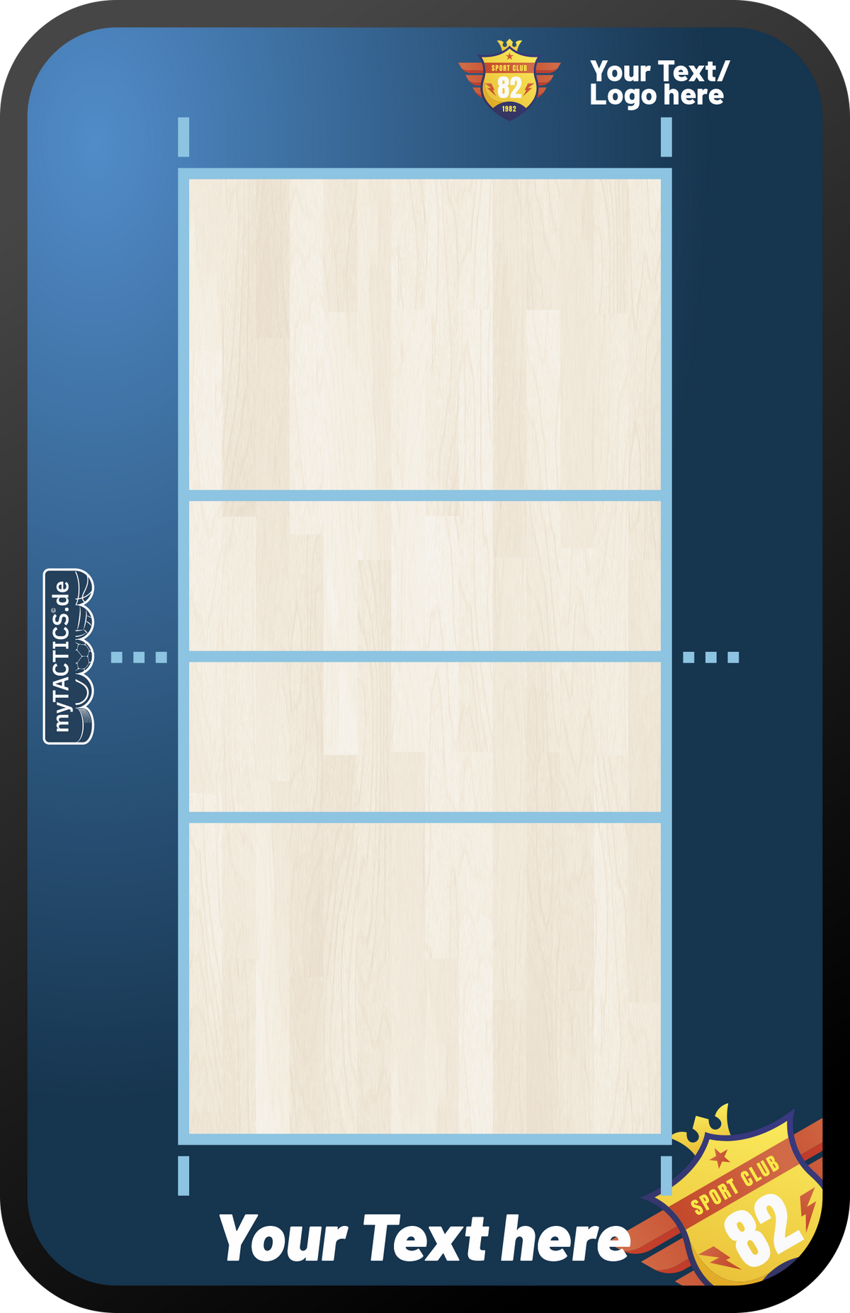Volleyball tactics board